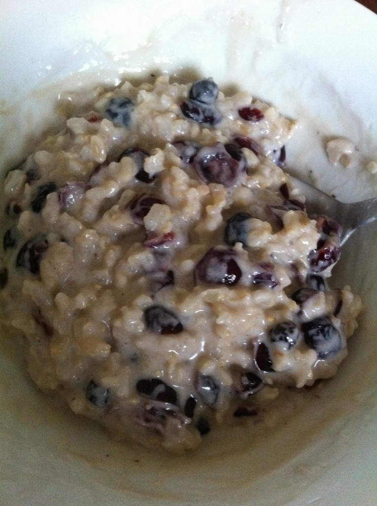 CREAMY RICE AND DRIED FRUIT